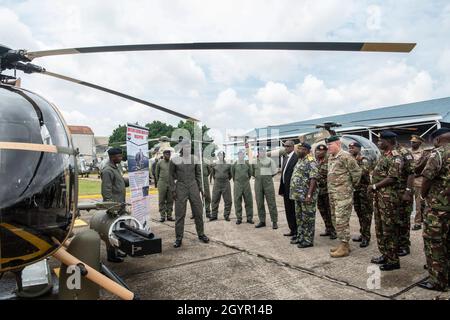 Pilots assigned to the Kenyan Defense Force (KDF) Joint Helicopter ...