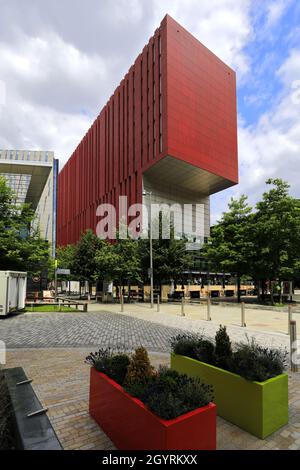 The Innside hotel and the Home arts centre buildings at Tony Wilson ...