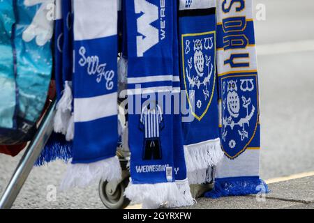 Sheffield Wednesday fan outside the ground ahead of the Sheffield ...