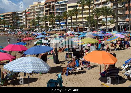 Costa Blanca, Spain. 9th Oct, 2021. Good weather on Costa Blanca as ...