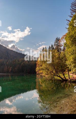 october afternoon in Fusine during a colorful autumn Stock Photo - Alamy