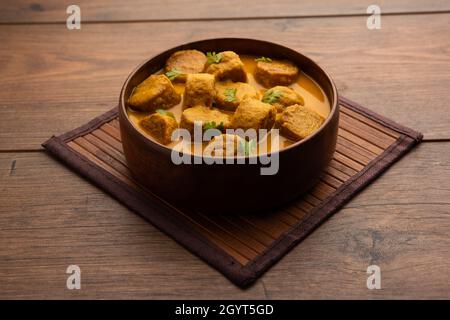 Besan Gatte Ki Sabzi or Gatta Curry Recipe, popular rajasthani menu for ...