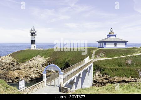 Lighthouse of the well-known town of Ribadeo in Galicia Stock Photo - Alamy