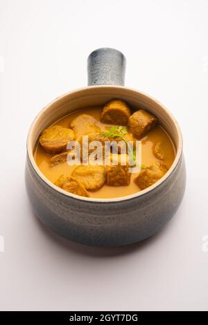 Besan Gatte Ki Sabzi or Gatta Curry Recipe, popular rajasthani menu for ...