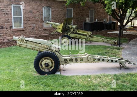 U.S. Model M1A1 75 mm Pack Howitzer in the Ft. Douglas Museum in Utah ...