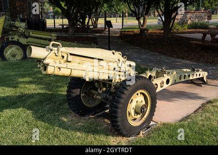 U.S. Model M1A1 75 mm Pack Howitzer in the Ft. Douglas Museum in Utah ...