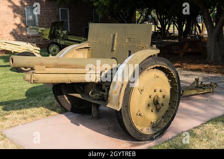 A Model 05/08 Skoda Field Gun, introduced in 1905 for the Austro ...