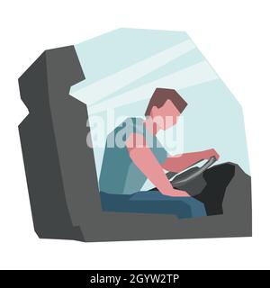 young woman with landscape background Stock Vector Image & Art - Alamy