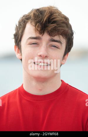 Cannes, France, 8 October 2021, THOMAS CHOMEL (actor), OMAR MEBROUK ...