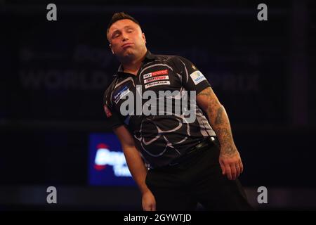 Morningside Arena, Leicester, UK. 9th Oct, 2021. PDC BoyleSports Darts ...