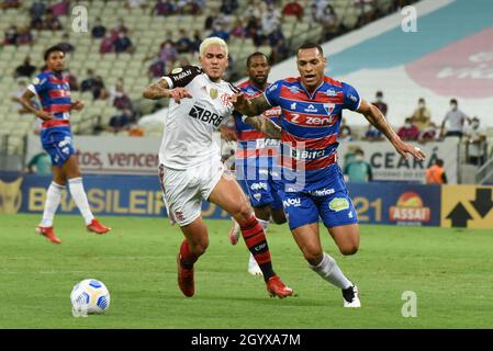 Fortaleza, Brazil. 09th Oct, 2021. Pedro after scoring a goal during ...