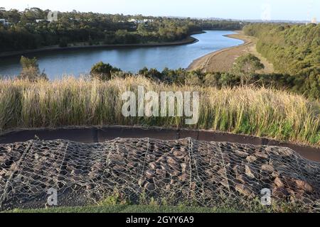 View towards Haslams Creek from on top Haslam’s Marker, Sydney Olympic ...