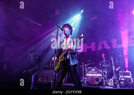 October 9, 2021: Dublin Band Inhaler playing live in Liverpool ..Elijah ...