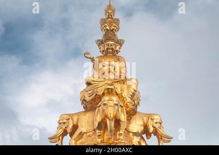 The landmark golden samantabhadra bodhisattva buddha statue on the ...