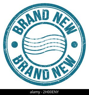 BRAND NEW, words written on green grungy stamp sign Stock Photo - Alamy