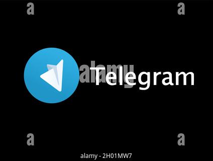 Broken Telegram app logo. No access problem, data leak, outage concept ...