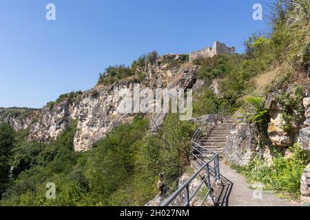 Ruins of medieval fortificated city of Cherven from period of Second ...