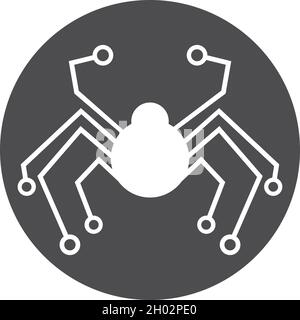 Spider web Technology logo vector Stock Vector Image & Art - Alamy