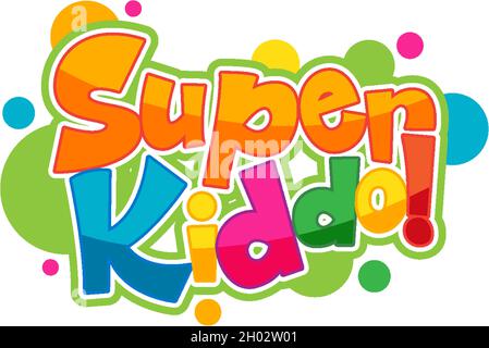 Super Kiddo logo text design illustration Stock Vector Image & Art - Alamy