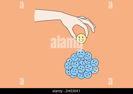 Emotional excited emoji emoticon with hand on cheek Stock Vector Image ...