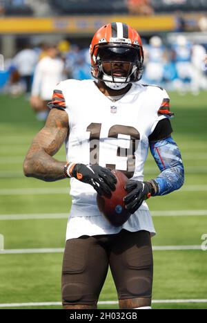 Cleveland Browns wide receiver Odell Beckham Jr. catches a pass during ...