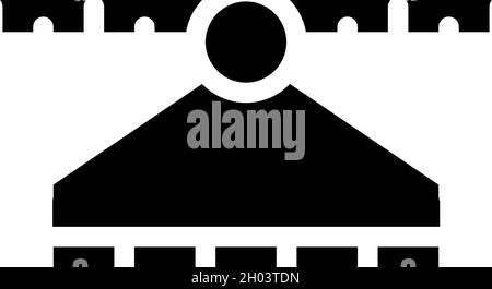 spectrum range electromagnetic glyph icon vector. spectrum range ...