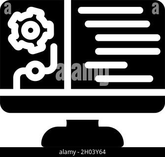 Product Data Monitoring icon. Monochrome simple Product Management icon ...