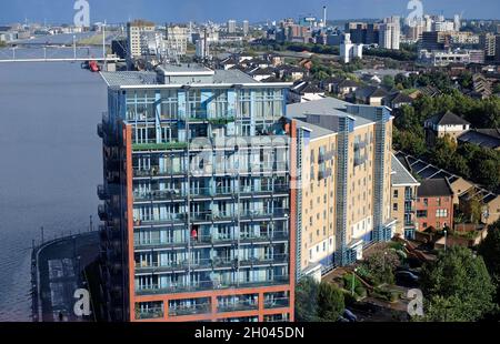 aerial view of silvertown area, docklands, east london, england Stock ...