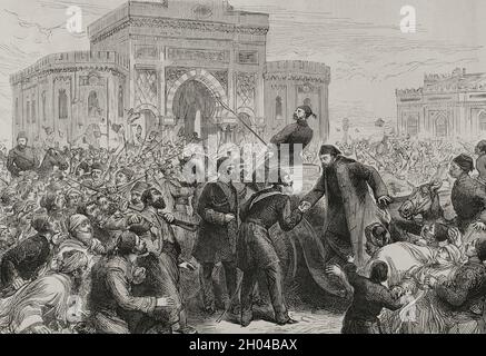 Constantinople. Reception to Osman Nuri Pasha on his entrance to the ...