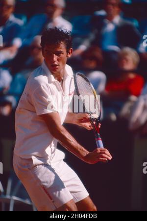 Italian tennis player Federico Luzzi, Roland Garros, France 1997 Stock ...