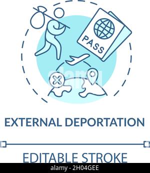 External deportation concept icon Stock Vector Image & Art - Alamy
