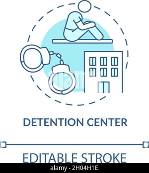 Detention center concept icon Stock Vector Image & Art - Alamy