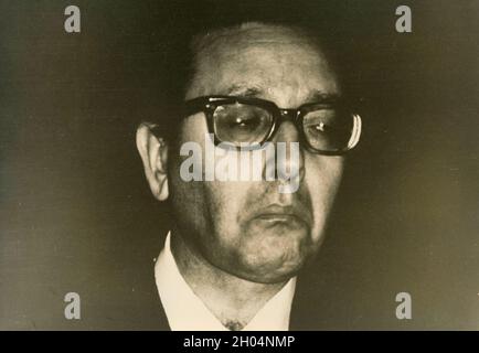 Italian politician and journalist Pino Rauti, 1970s Stock Photo - Alamy