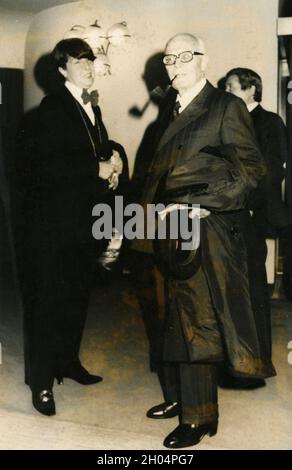 Italian politician Sandro Pertini and his wife Carla Voltolina, Italy ...