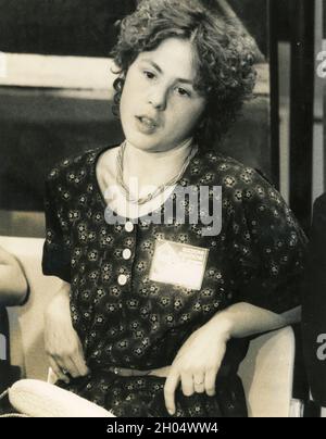 Italian actress and voice actress Ottavia Piccolo, 1970s Stock Photo ...
