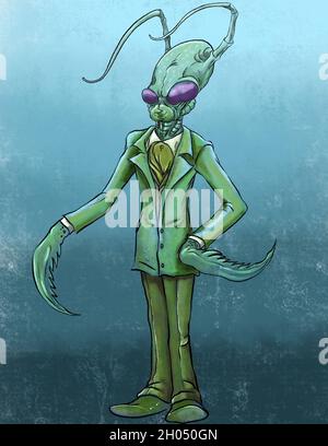 Monster in suit Stock Photo - Alamy