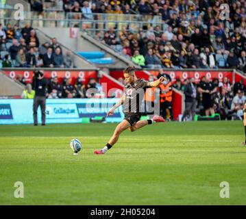 Jacob Umaga of Wasps Rugby in action during the Gallagher Premiership ...