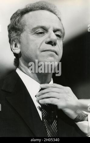 Italian stage and film actor Johnny Dorelli, 1980s Stock Photo - Alamy