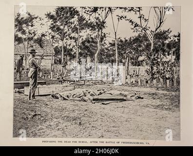 United States. 19th century. Preparing the execution by hanging of the ...