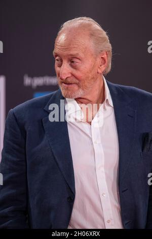 Charles Dance attends the "The Tender Bar" Premiere during the 65th BFI ...