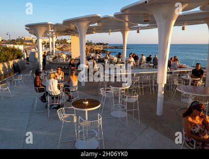 Antasia Beach Club, SODAP beach, Paphos, Cyprus Stock Photo - Alamy