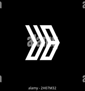UB Monogram geometric shape style template. Monogram initial design ...