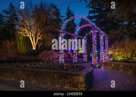 Everett, WA. USA - 12/04/2020: Evergreen Evergreen Arboretum & Gardens ...