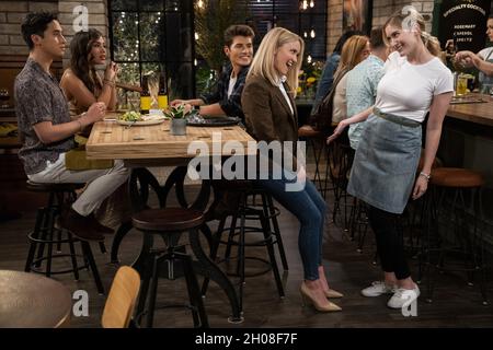 PRETTY SMART, from left: Gregg Sulkin, Michael Hsu Rosen, Emily Osment ...