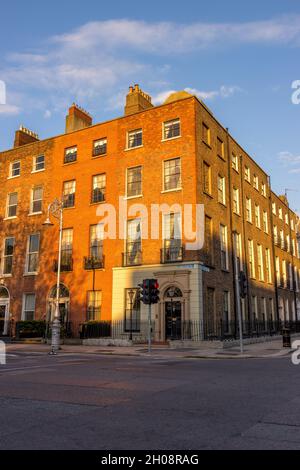 Mount Street Upper in Dublin, Ireland. Georgian architecture in ...