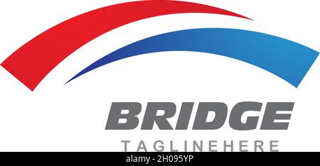 Bridge Logo Template vector icon illustration design Stock Vector Image ...