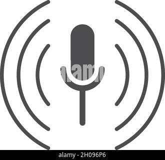 microphone icon vector template flat design Stock Vector Image & Art ...