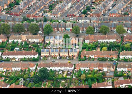 Aerial image of Sneinton, Nottingham Nottinghamshire England UK Stock ...