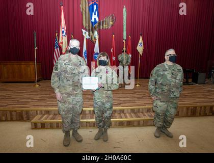 Maj. Gen. John P. Sullivan (left), assistant deputy chief of staff, G-4 ...