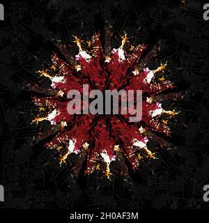 STP Screen Transfer Process - 256 - Paper Step Evolution Mandala Stock ...